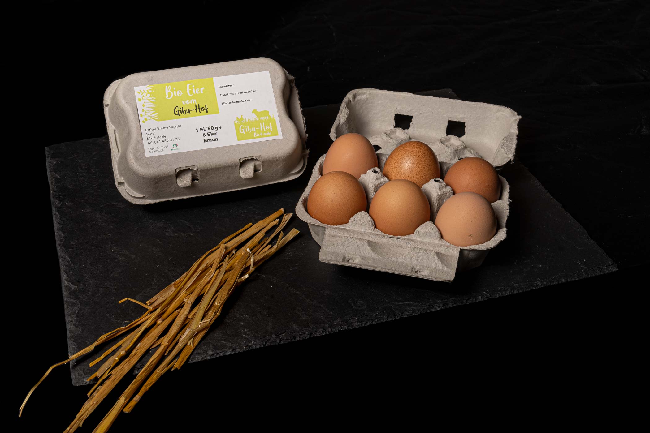 BIO Eier braun (6er-Karton) – Gibu-Hof